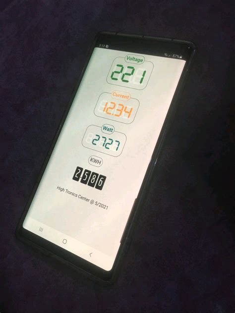 ‏create App To Read Ac Voltage And Ac Current And Watt And Kw Per Hour Mohammed Hassan Haimour