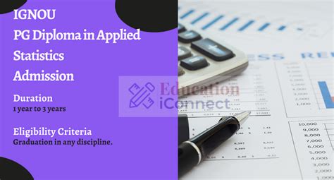 Ignou Pg Diploma In Applied Statistics Admission Pgdast Form Fees