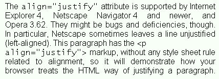 How Do I Justify Text On Both Sides On Web Pages