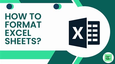 How To Format Excel Sheets