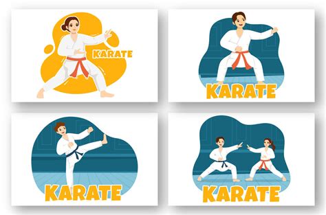 11 Karate Martial Arts Illustration By Denayunethj Thehungryjpeg