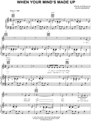 When Your Mind S Made Up Sheet Music Arrangements Available Instantly Musicnotes