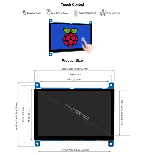 Inch X HDMI Interface Raspberry Pi TFT LCD Display Touch Screen VIEWE Display Expert