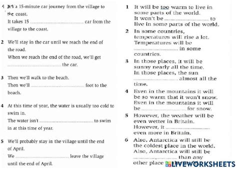 Unit 7 Pet Writing Part 1 Online Exercise For Live Worksheets