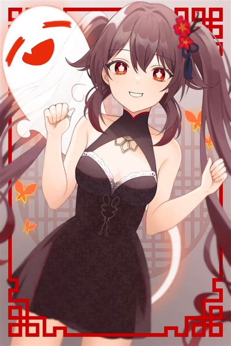 Hu Tao And Boo Tao Genshin Impact Drawn By Gen Jji Danbooru