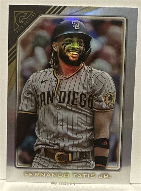 Fernando Tatis Jr 2022 Topps Gallery Card 98 Padres Rainbow Foil