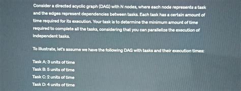 Solved Consider A Directed Acyclic Graph DAG With N Nodes Chegg