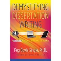 Amazon Com Demystifying Dissertation Writing A Streamlined Process