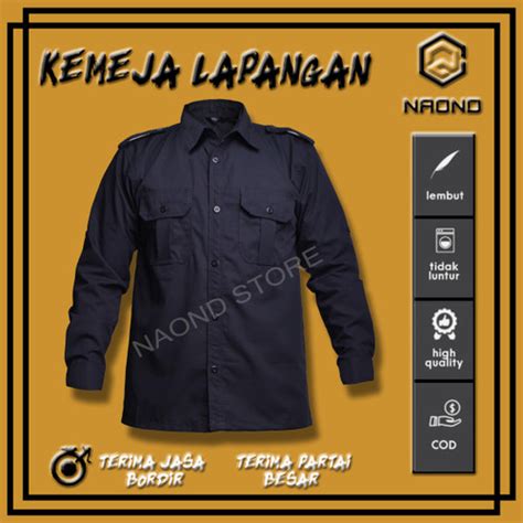 Jual Kemeja Ripstop Pdl Pns Pdh Lapangan Lengan Panjang Baju Seragam