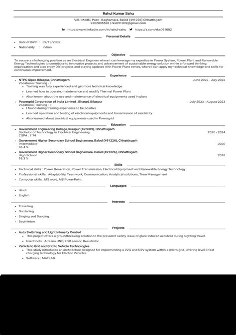 Rahul Kumar Sahu On Linkedin Dear Hiring Team Im Sharing My Cv I Would Like To Work With Your