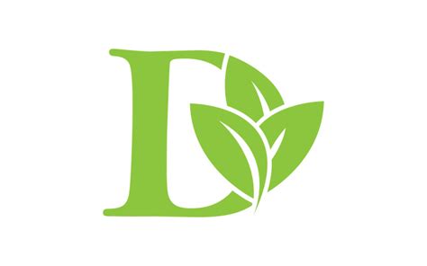 D лист логотип leaf зелений векторної версії v 60