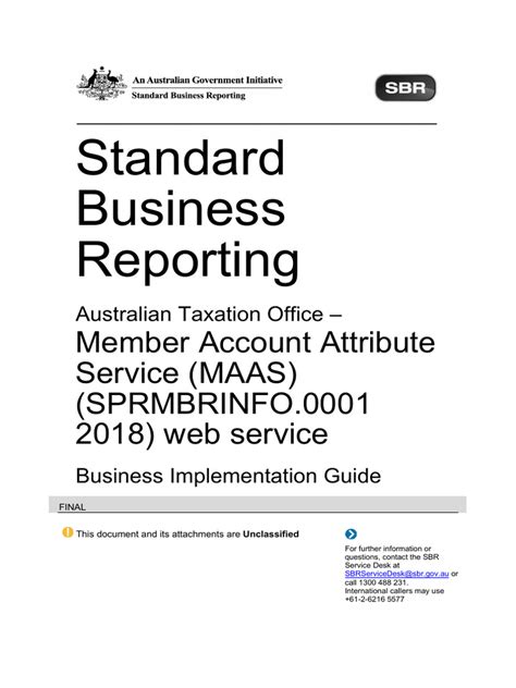 Ato Sprmbrinfo0001 2018 Business Implementation Guide V12 Pdf