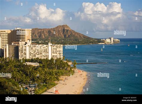 Waikiki Beach Honolulu Oahu Hawaii Stock Photo Alamy