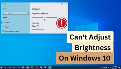 Can T Adjust Brightness On Windows 10 Causes Fixes 2024