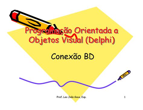 Programação Orientada A Objetos Visual Delphi Delphi Delphi Docsity