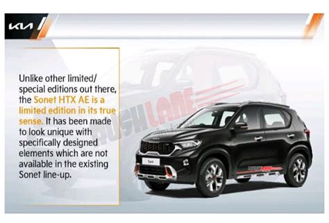 Kia Sonet Anniversary Edition Brochure Leaks Launch Soon