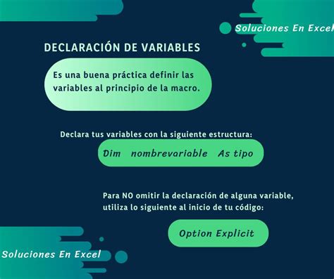 Soluciones ℹtips Para La Declaración De Variables 🔹 Recuerda Que Es Muy Importante Declarar