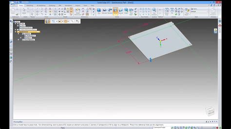 Solid Edge How To Make A Hole YouTube