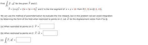 Solved Find C Vec F Dvec R For The Given Vec F And Chegg Com