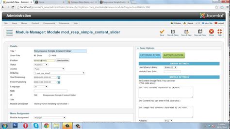 Responsive Simple Content Slider Joomla Module YouTube