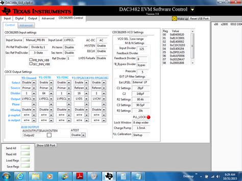 Dac3482 Evm Cdce62005 Pll Locking Issue Data Converters Forum Data Converters Ti E2e