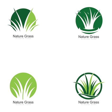 Premium Vector Nature Grass Logo Design Vector Creative Grass Logo