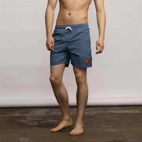Santa Cruz Swimshort Classic Dot Dusty Blue Uk