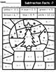 Subtraction Winter Color By Code By Teaching Second Grade TPT
