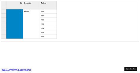 Wijmo 특정 열의 셀은 병합 방지 Codesandbox