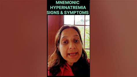 Mnemonic Hypernatremia Signs Symptoms Mbbs Shorts Youtube