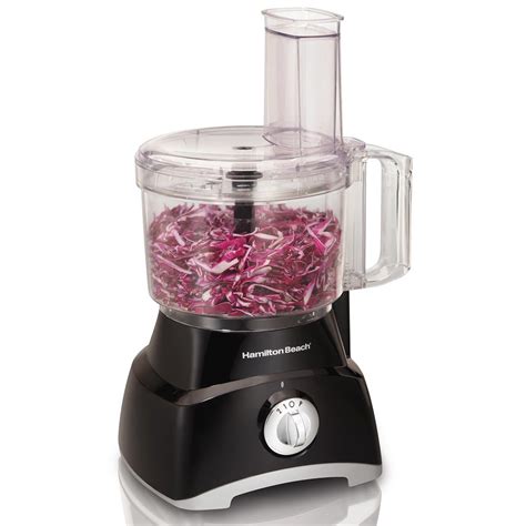 Hamilton Beach 8 Cup Food Processor With Compact Storage 2 Speeds