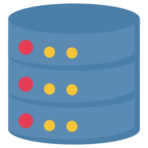 database generic color fill icon