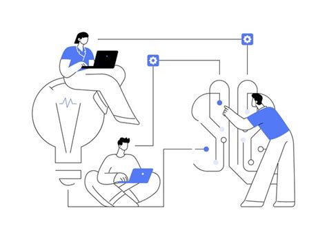 브레인스토밍 추상 개념 벡터 일러스트 레이 션 프리미엄 벡터