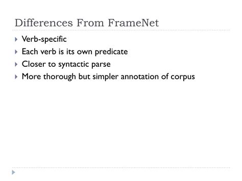 Ppt Framenet Propbank Verbnet Powerpoint Presentation Free