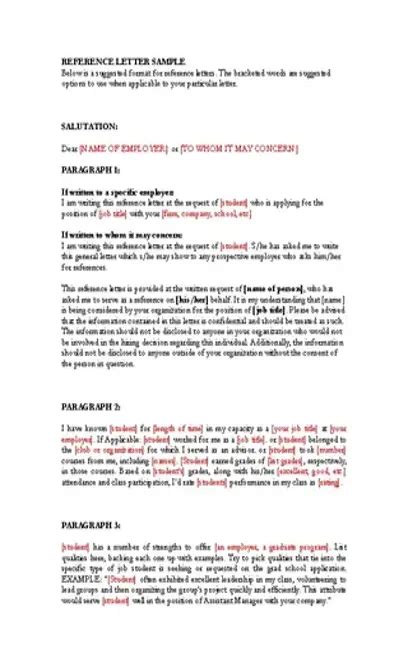 Professional Reference Letter Sample Employer Pdfsimpli