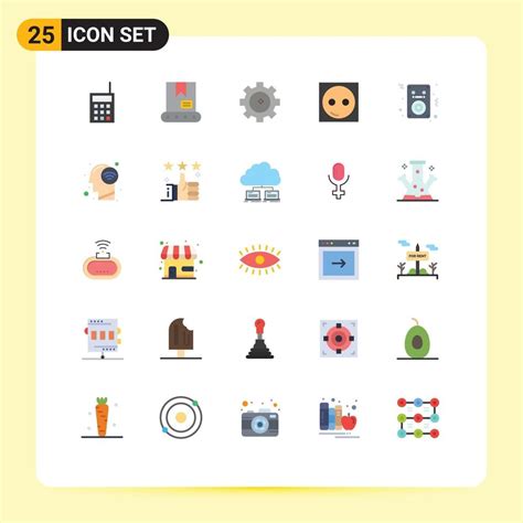 Set Of 25 Modern Ui Icons Symbols Signs For Songs Hardware Gear Equipment Electric Editable