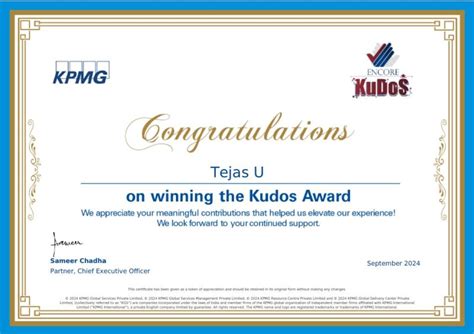 Tejas Umesh Kumar On Linkedin Kpmg Teamwork Gratitude 12 Comments