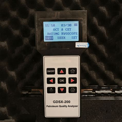 Backlit Display Portable Oil Product Quality Analyzer Octane Tester For