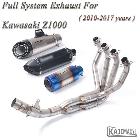 Z1000 Full System Motorcycle Exhaust Slip On For Kawasaki Z1000 2010