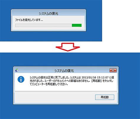 システムの復元の操作手順windows 8 81・windows 10 Tsukumo サポートfaq