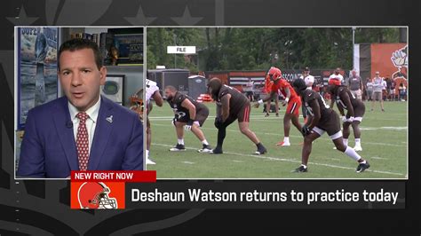 From Nfl Now Browns Qb Deshaun Watson Returns To Practice Today By