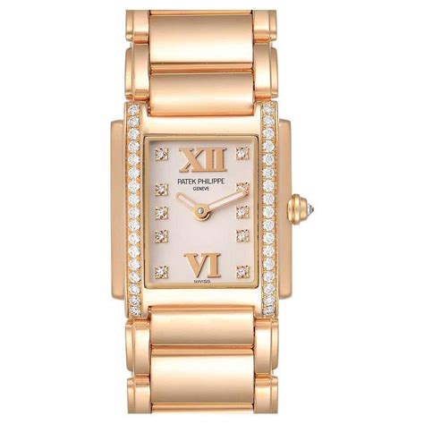 Patek Philippe Ladies White Gold Twenty 4 Diamond Quartz Wristwatch For