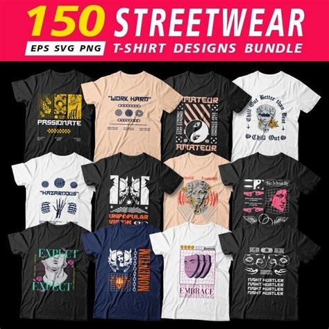 Urban Streetwear T Shirt Designs Master Bundles