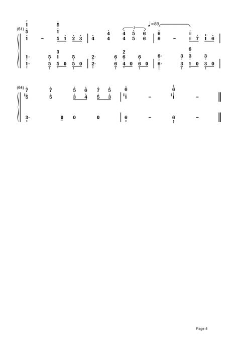 一步之遥 钢琴数字简谱 世界探戈名曲 钢琴简谱