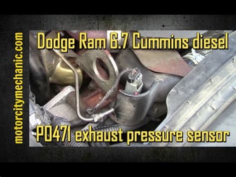 Cummins Exhaust Gas Pressure Sensor Location