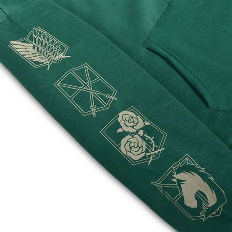 Hoodie Militaire Vert à Symbole De Scout Attack On Titan Lattaque