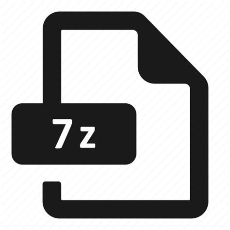7z File Zip Icon Download On Iconfinder On Iconfinder