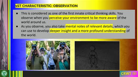 Solution Week 14 Characteristics Of A Critical Thinker Ppt Version