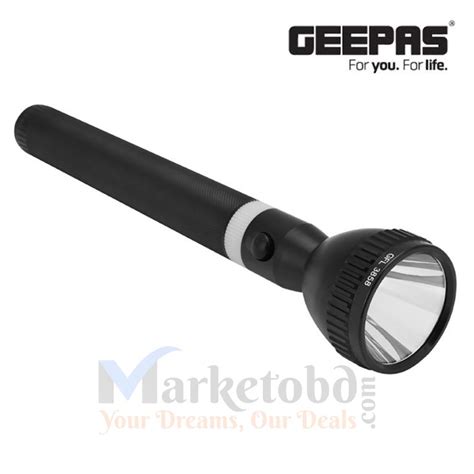Geepas Gfl3858 Rechargeable Led Torch Light Marketobd