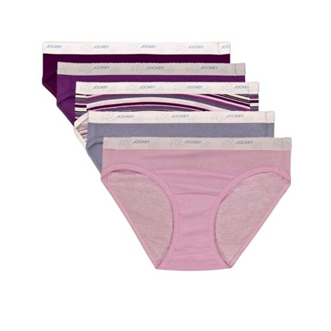 Jockey Ladies Underwear 100 Cotton Bikini Panties 5 Pack Shop